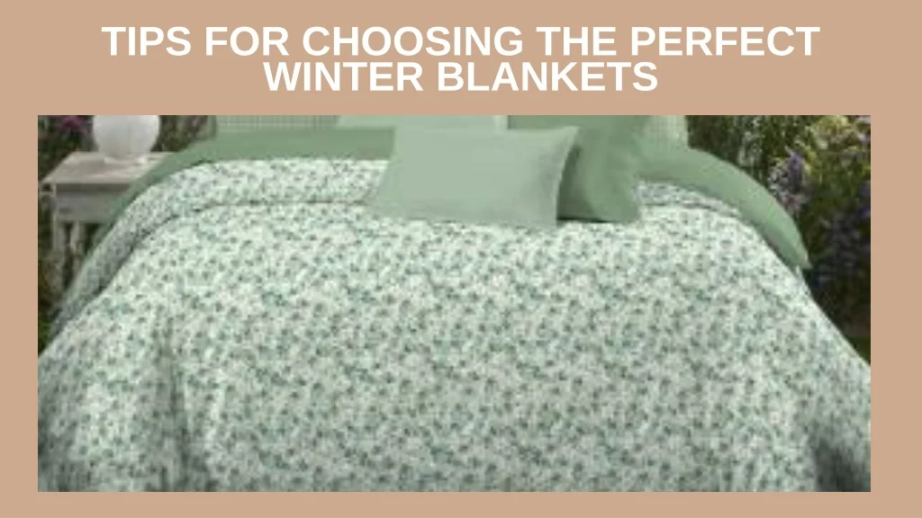 PPT - Tips for Choosing the Perfect Winter Blankets PowerPoint ...