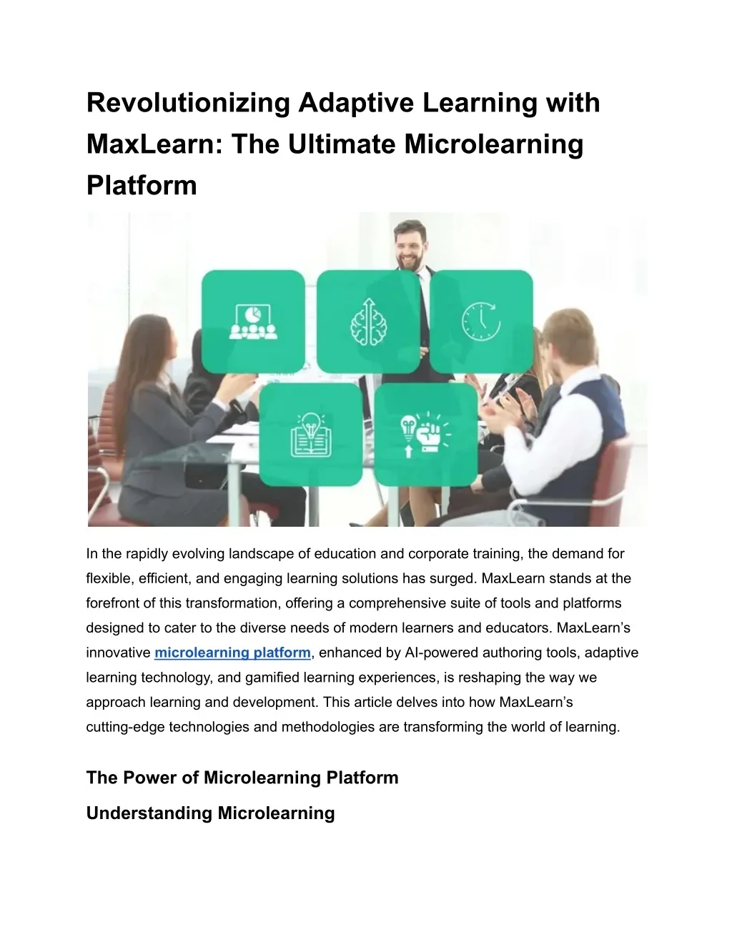 PPT - Revolutionizing Adaptive Learning with MaxLearn_ The Ultimate Microlearning Platform ...