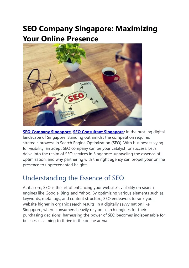 PPT - SEO Company Singapore Maximizing Your Online Presence PowerPoint ... PPT - SEO Company Singapore Maximizing Your Online Presence PowerPoint ...