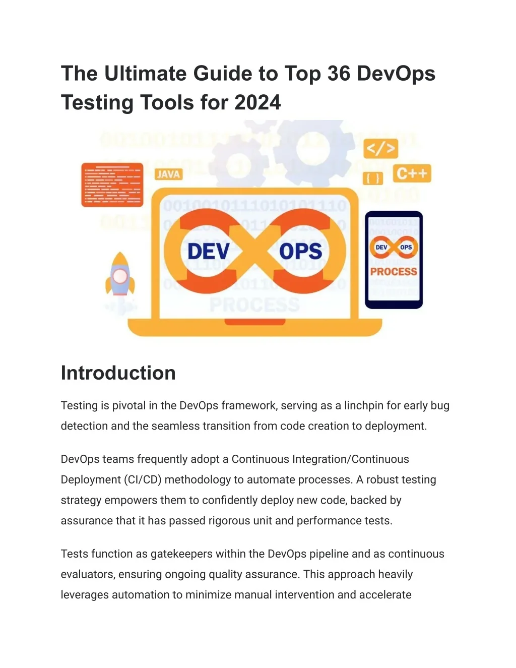 PPT - The Ultimate Guide to Top 36 DevOps Testing Tools for 2024 ...