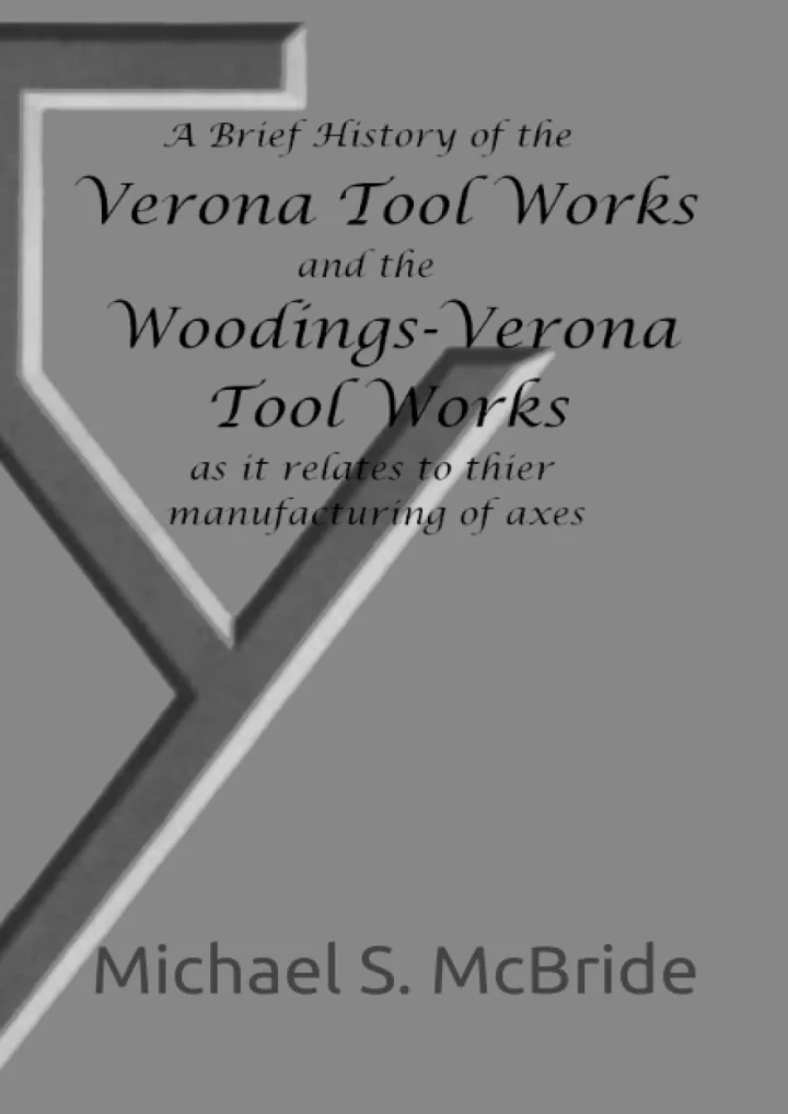 PPT - ⚡read A Brief History of the Verona Tool Works and the Woodings ...