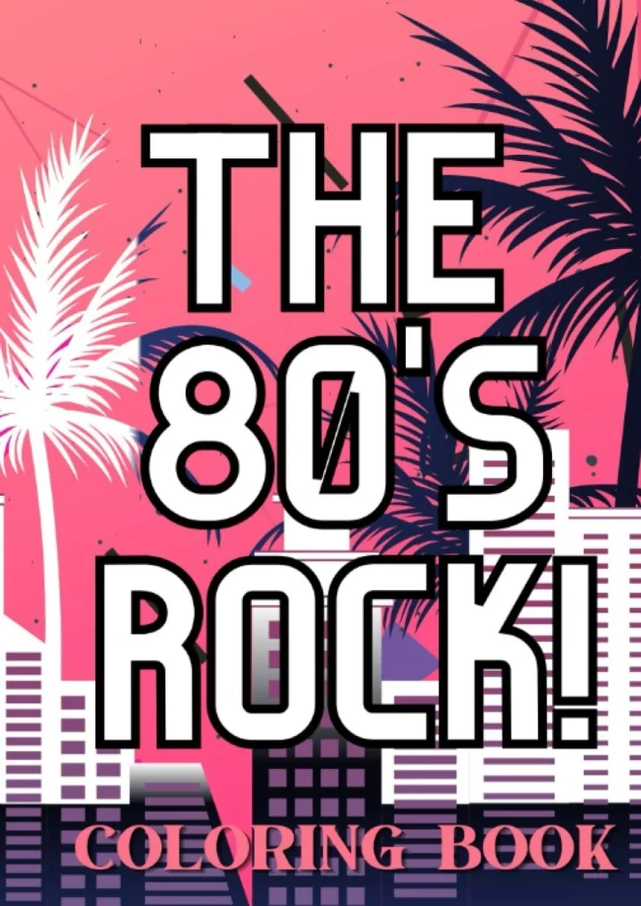 PPT - read_ The 80's Rock! Coloring Book: Retro 80's Coloring Book for ...