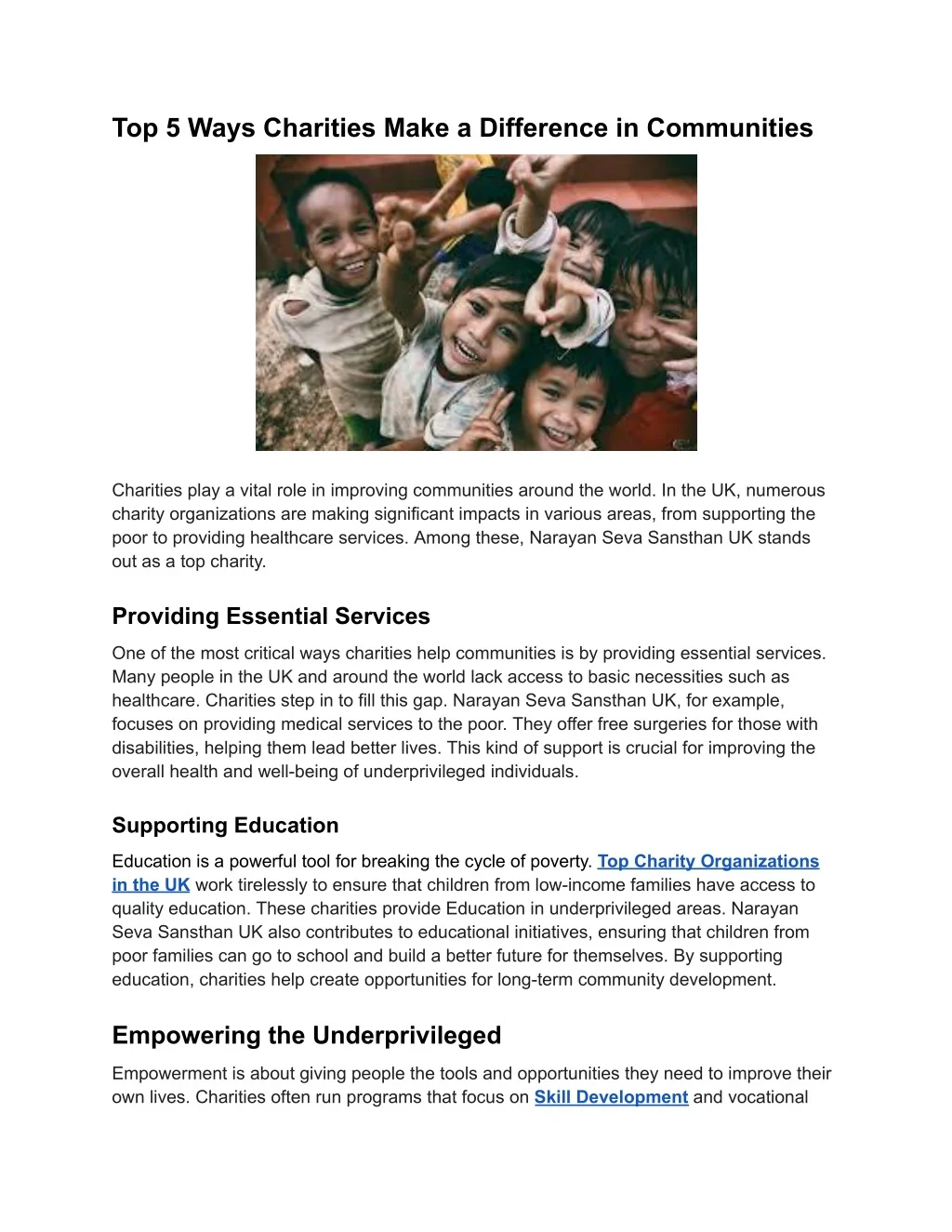 PPT - Top 5 Ways Charities Make a Difference in Communities PowerPoint ...