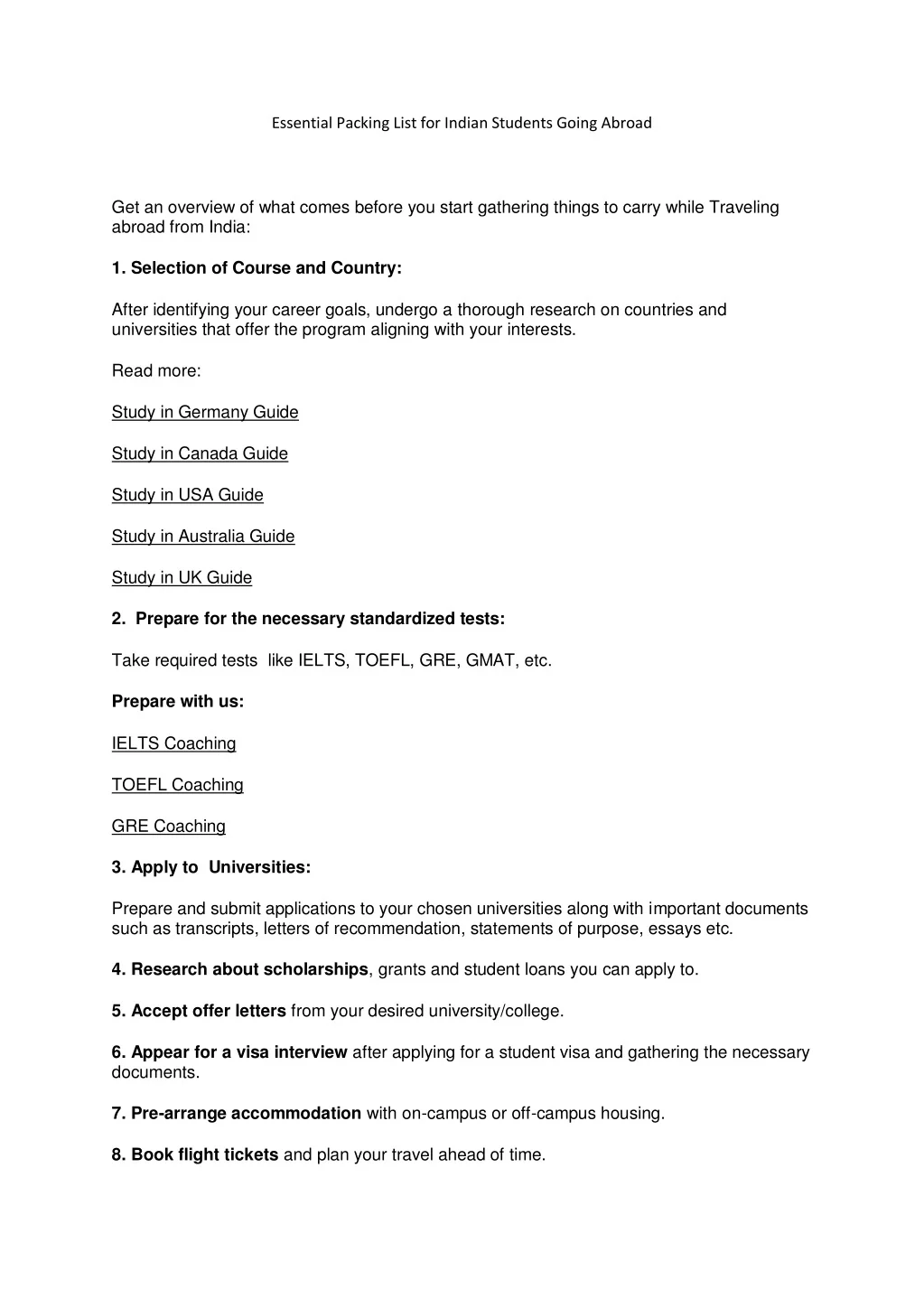 PPT - Essential Packing List for Indian Students Going Abroad ...