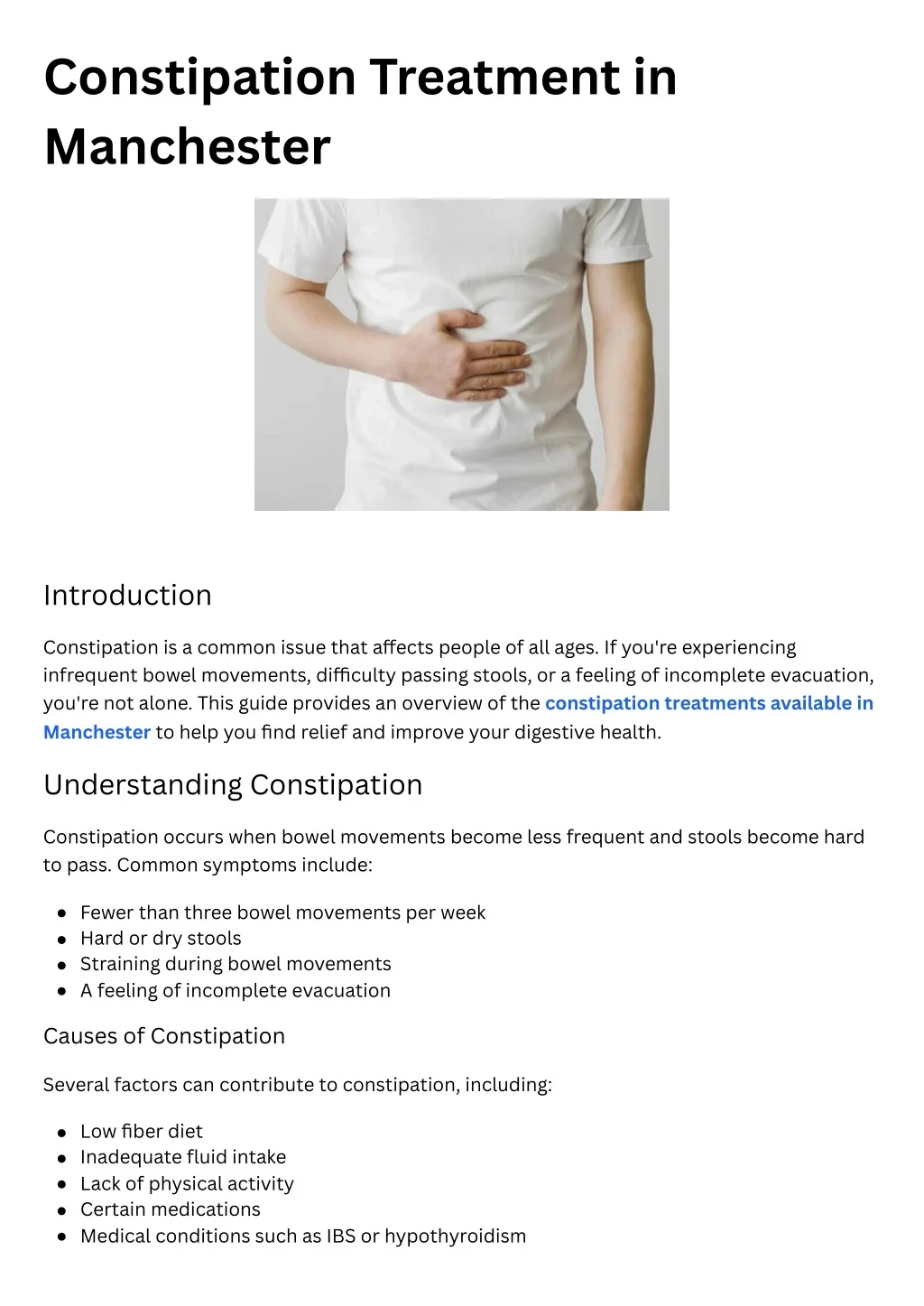 PPT - Constipation Treatment Manchester PowerPoint Presentation, free ...