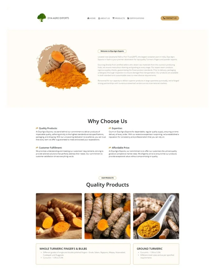 PPT - Premium Turmeric Exporter near JNPT Diya Agro Exports PowerPoint ...