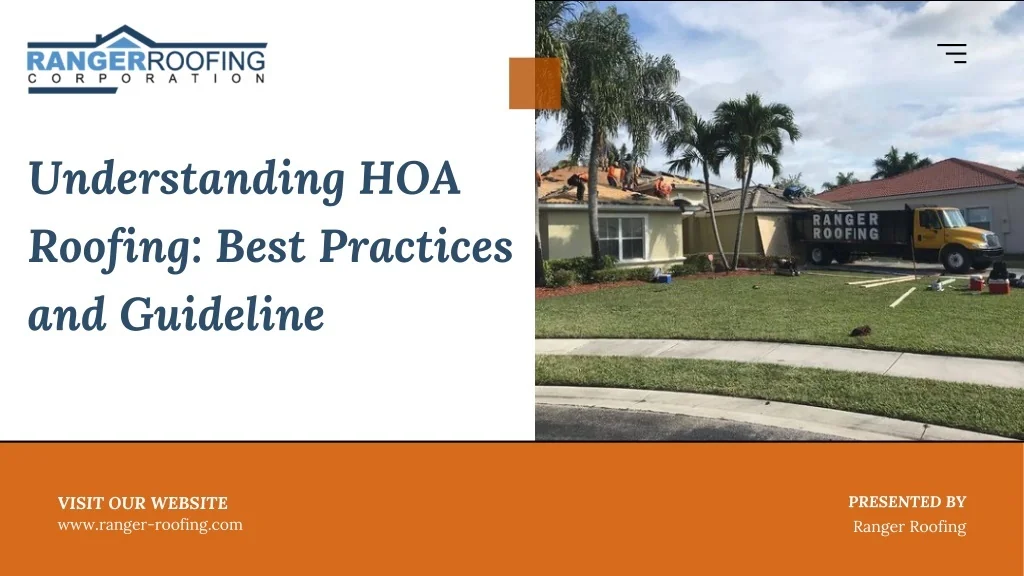 PPT - Understanding HOA Roofing Best Practices and Guidelines - Ranger ...