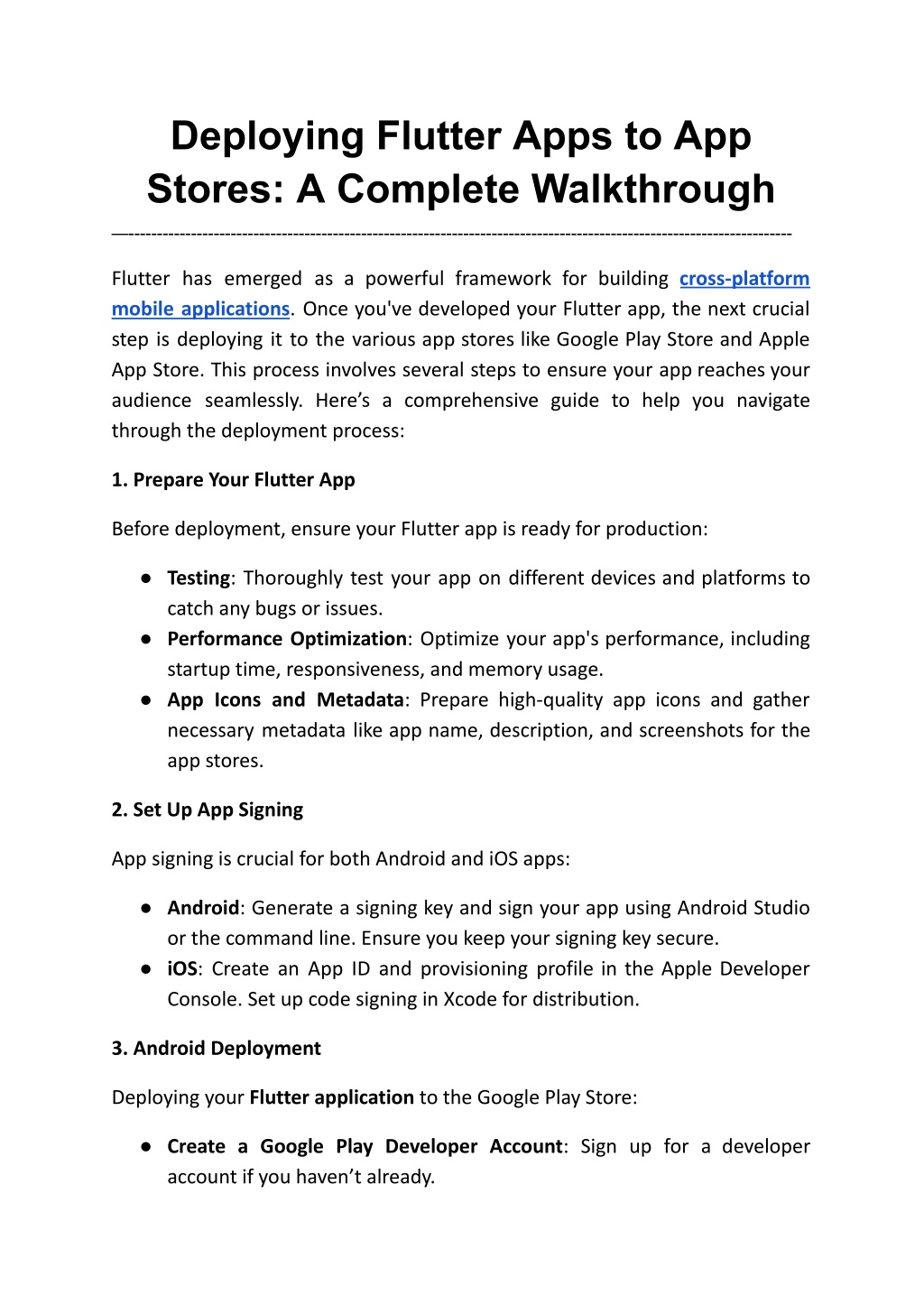 PPT - Deploying Flutter Apps to App Stores_ A Complete Walkthrough ... PPT - Deploying Flutter Apps to App Stores_ A Complete Walkthrough ...