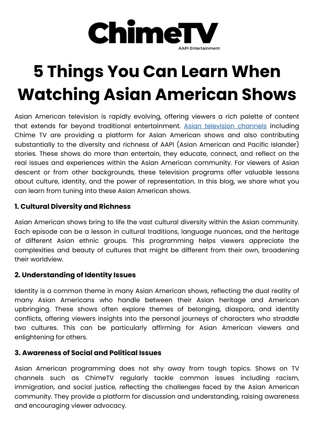 PPT - 5 Things You Can Learn When Watching Asian American Shows ...