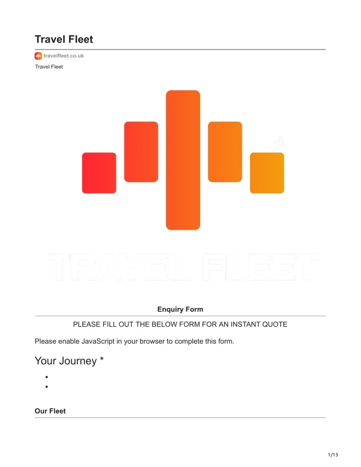PPT - travelfleet.co.uk-Travel Fleet PowerPoint Presentation, free download - ID:13346979