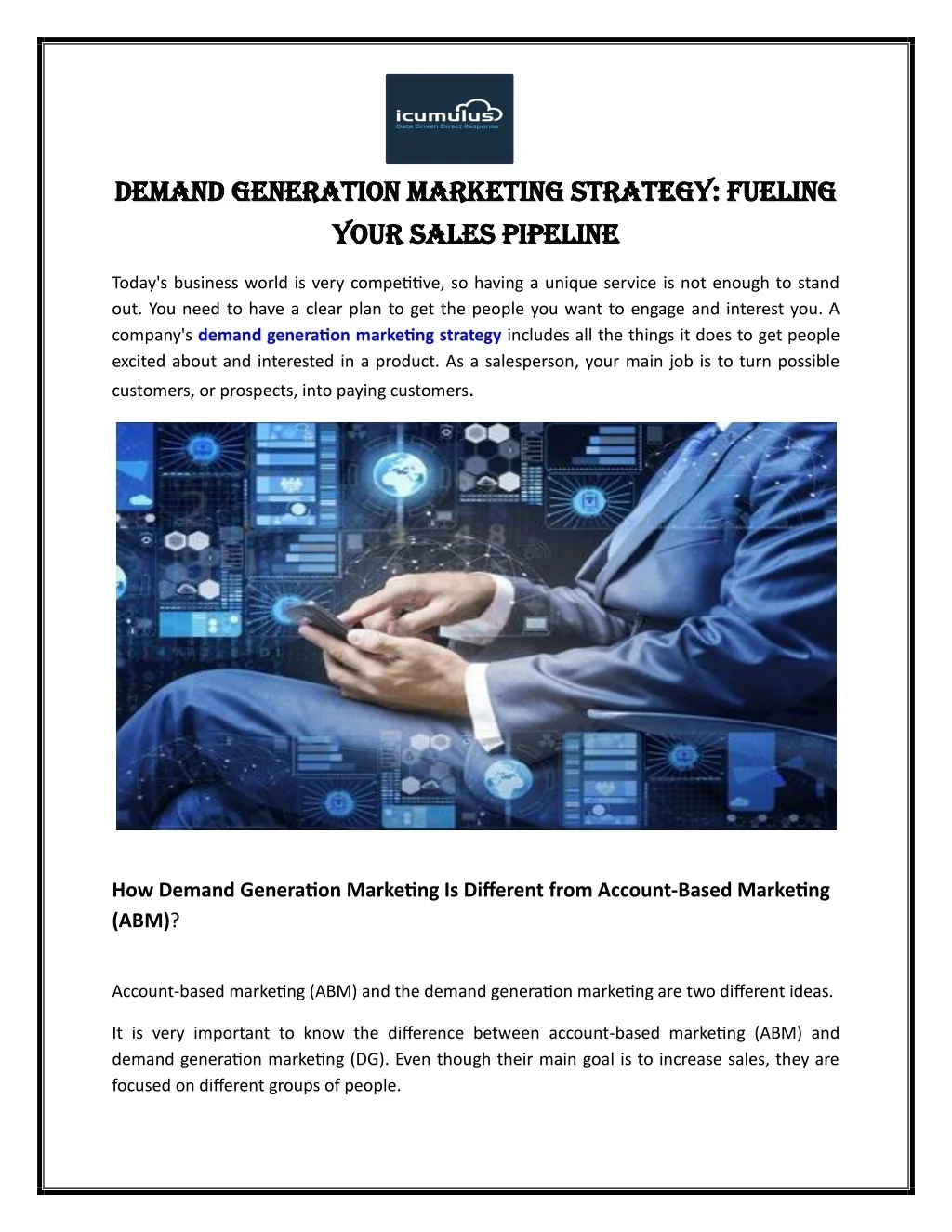 PPT - Demand Generation Marketing Strategy Fueling Your Sales Pipeline ...