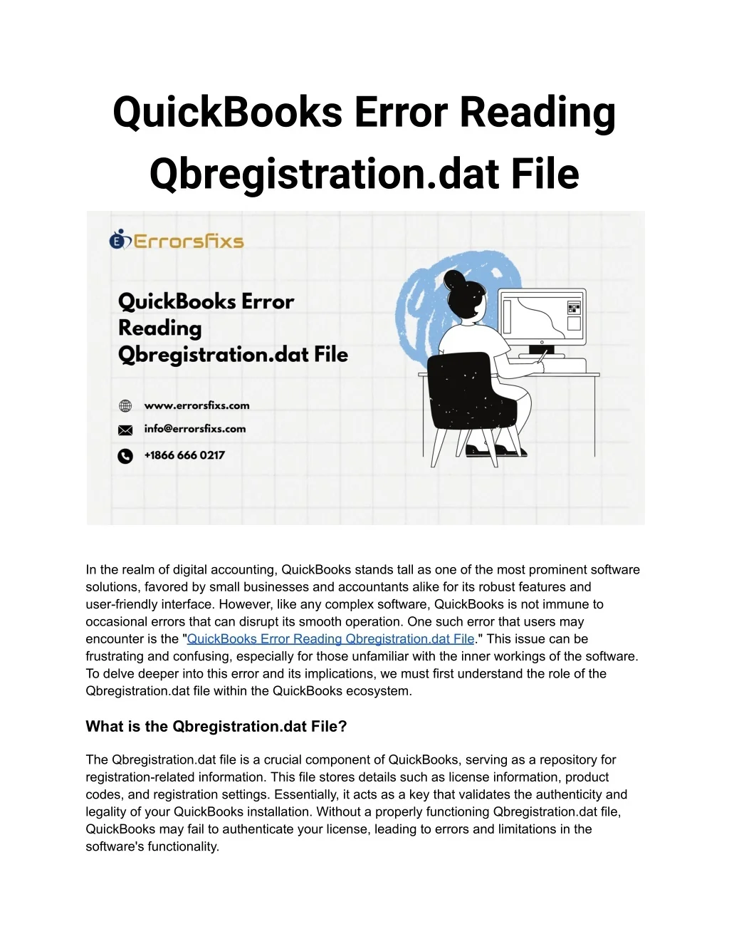 PPT - QuickBooks Error Reading Qbregistration PowerPoint Presentation ...
