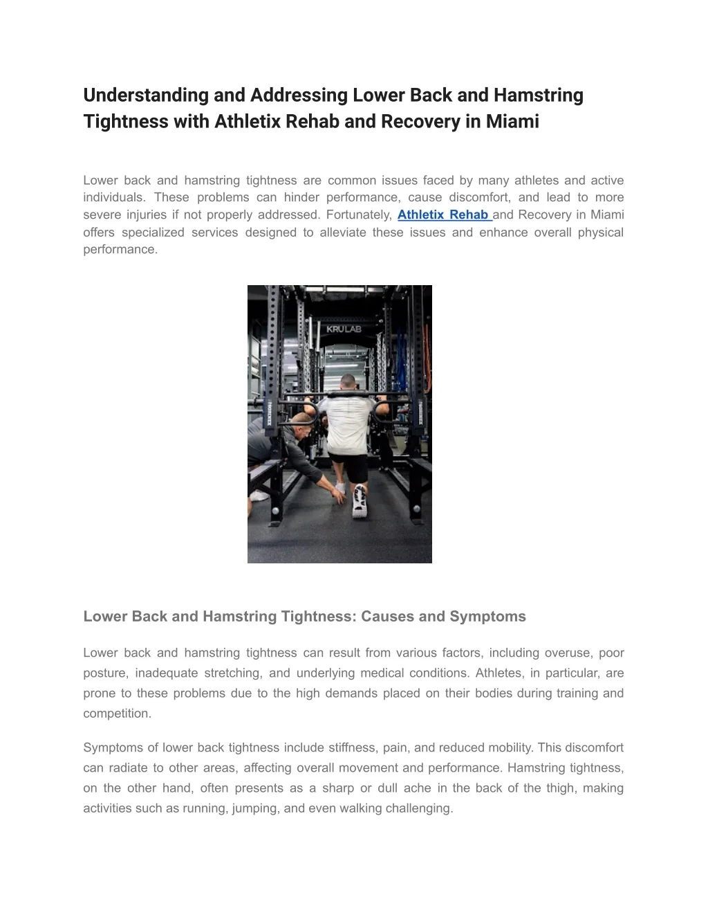 PPT - Understanding and Addressing Lower Back and Hamstring Tightness ...
