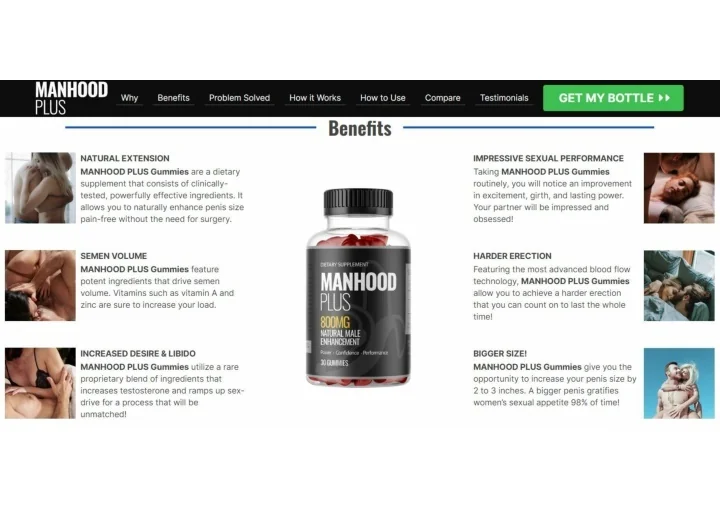 PPT - https://www.facebook.com/MANHOOD.PLUS.Gummies.UK.Official ...