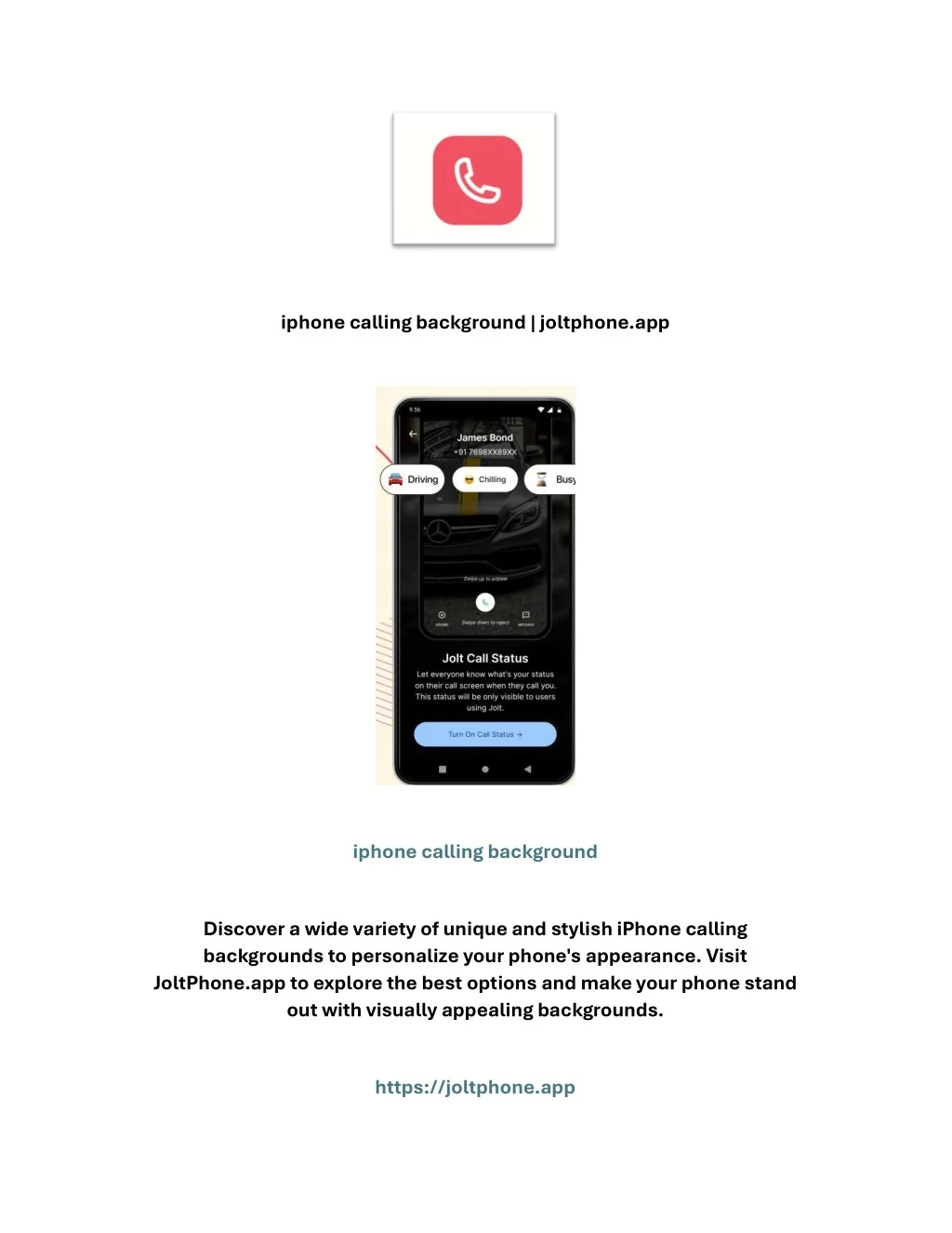 PPT - iphone calling background | joltphone.app PowerPoint Presentation ...