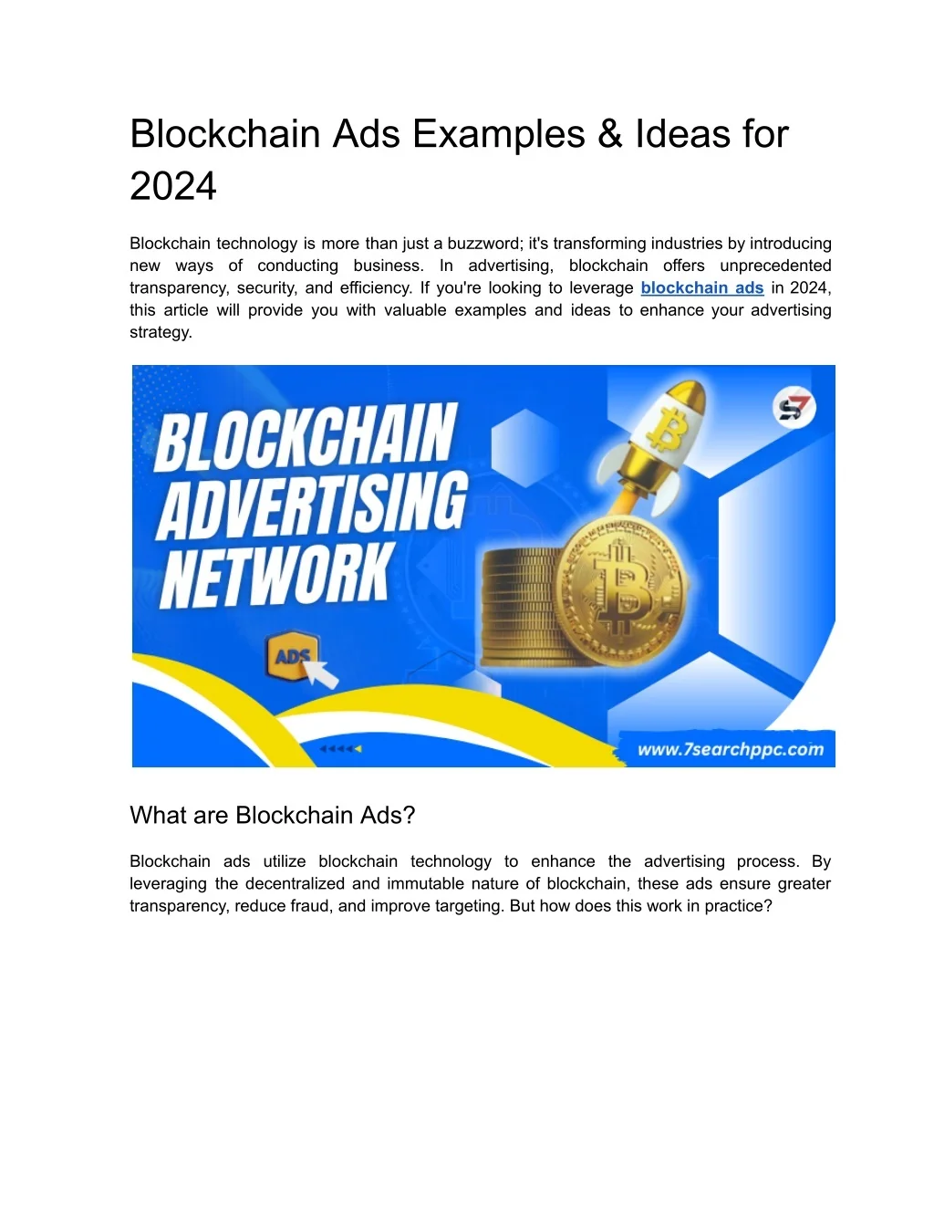 PPT - Blockchain Ads Examples & Ideas for 2024 PowerPoint Presentation ...