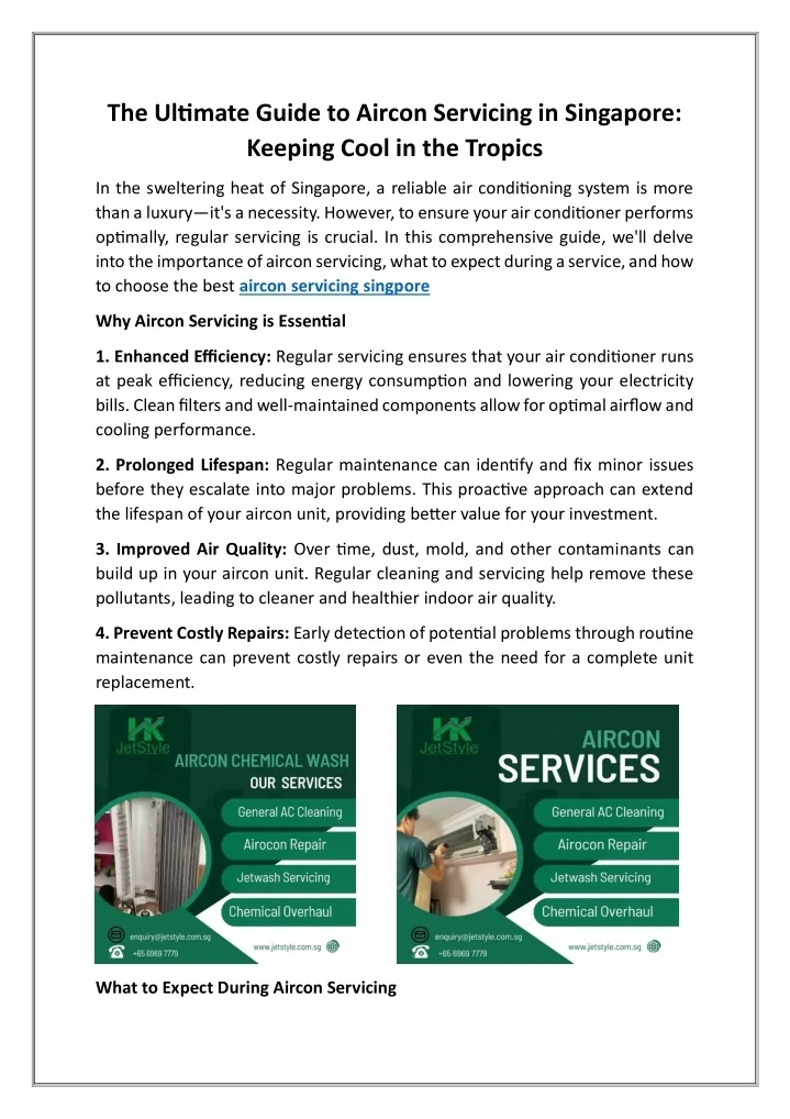 PPT - The Ultimate Guide to Aircon Servicing in Singapore: Keeping Cool ...