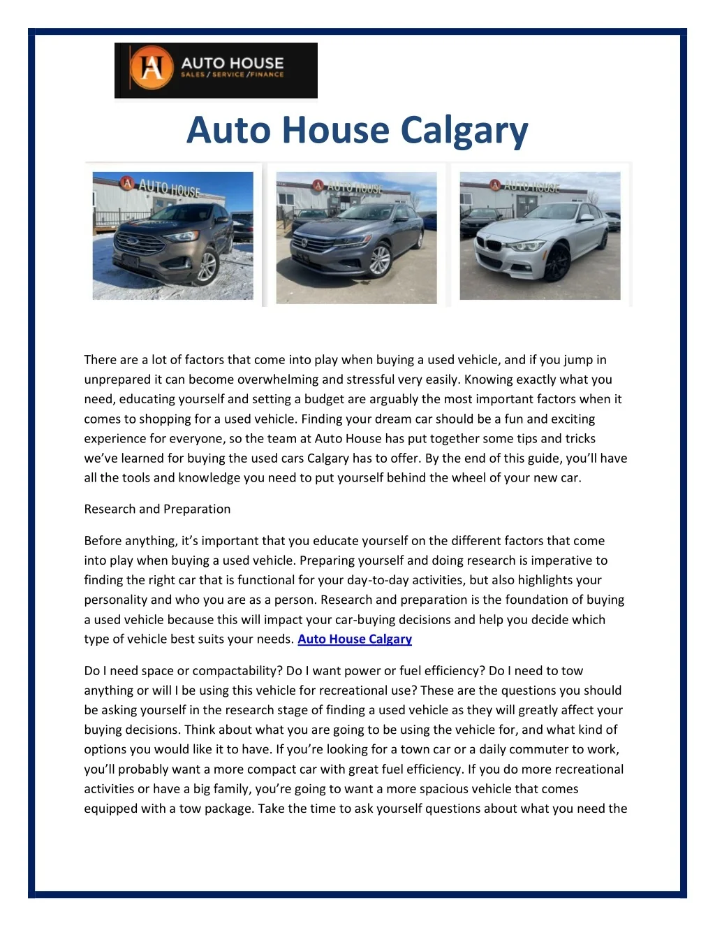 PPT - Auto House Calgary PowerPoint Presentation, free download - ID ...