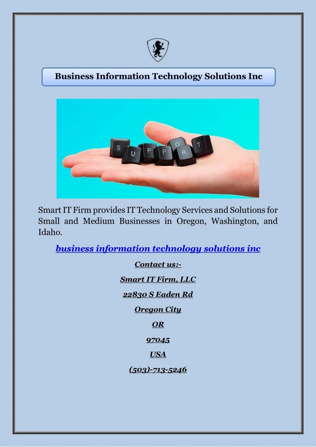 PPT - Business Information Technology Solutions Inc PowerPoint ...