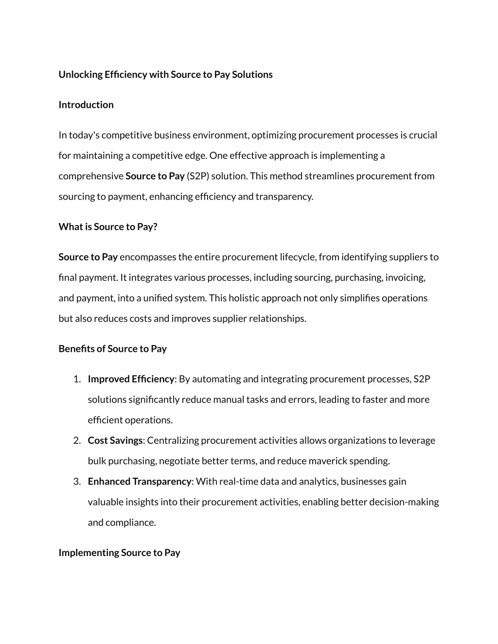 PPT - Unlocking Efficiency with Source to Pay Solutions PowerPoint ...