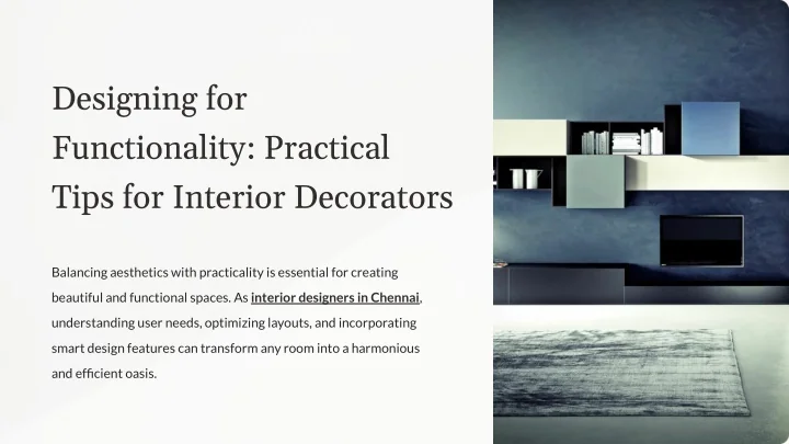 PPT - Designing for Functionality_ Practical Tips for Interior ...