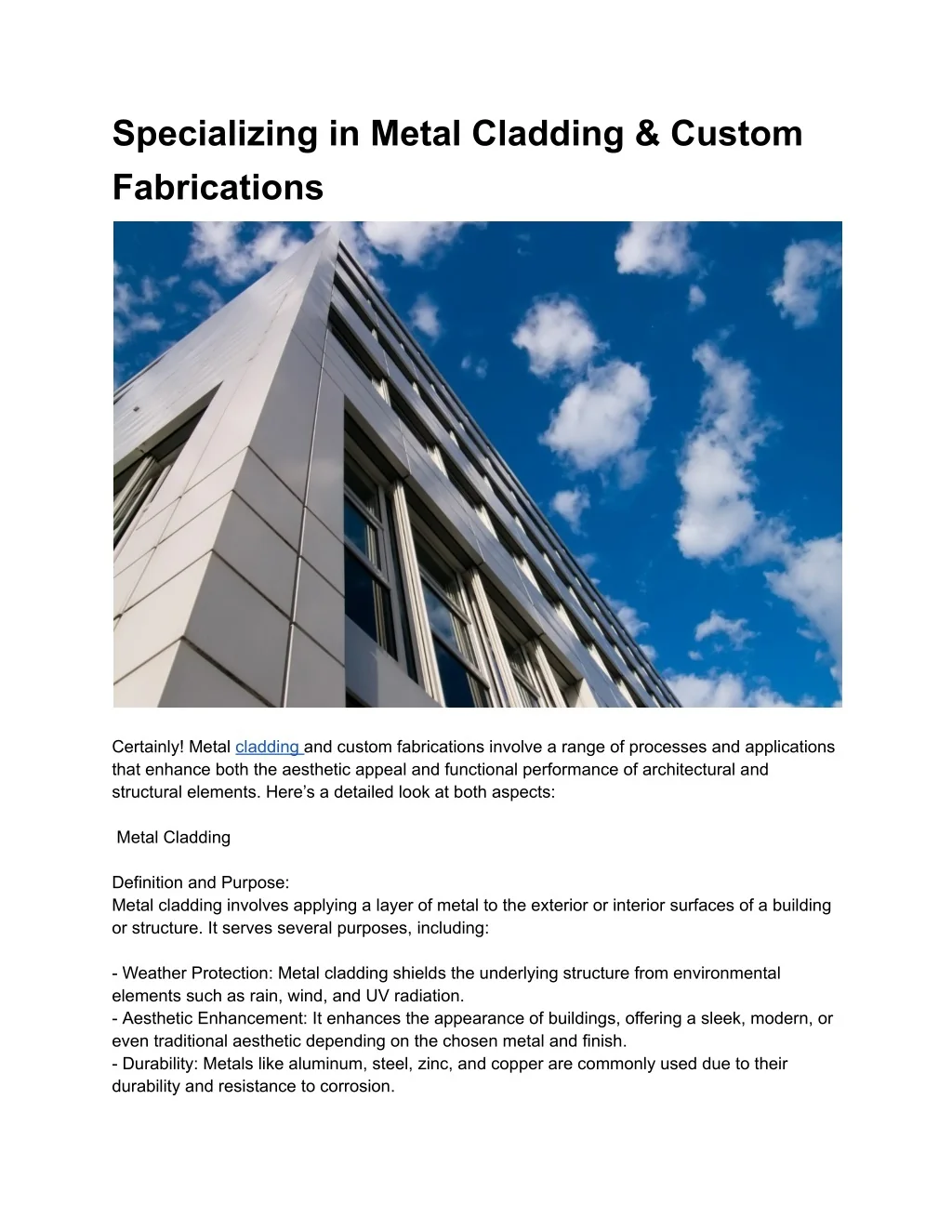 PPT - metal cladding PowerPoint Presentation, free download - ID:13360133