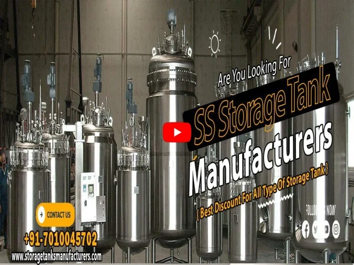PPT - SS Storage Tank Manufacturers India| Chennai| Bangalore ...