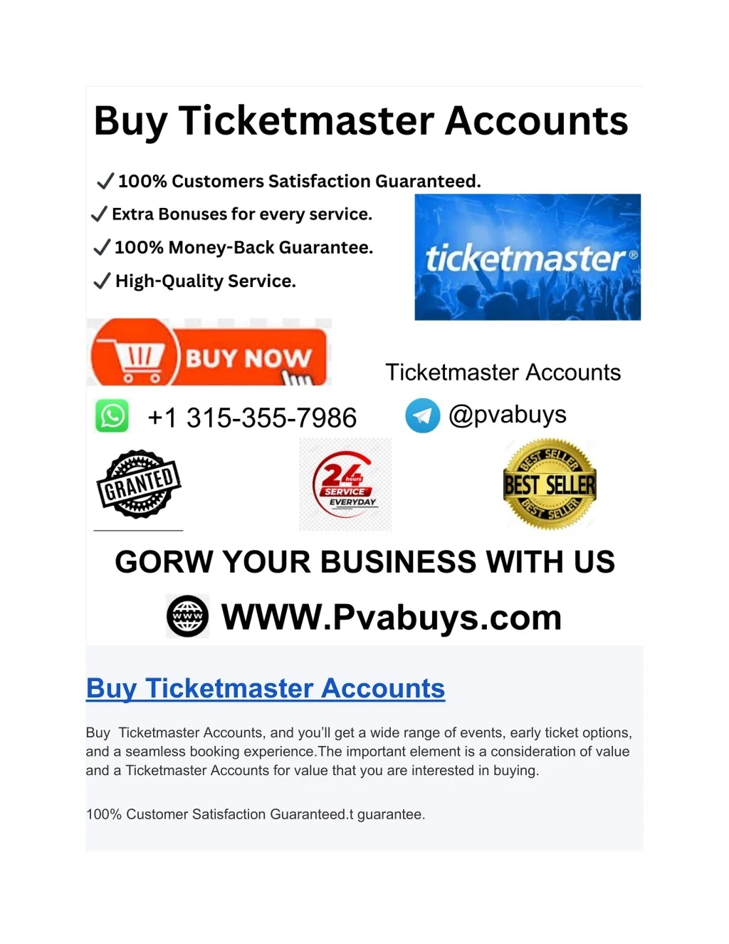 PPT - Buy Ticketmaster Accounts PowerPoint Presentation, free download ...