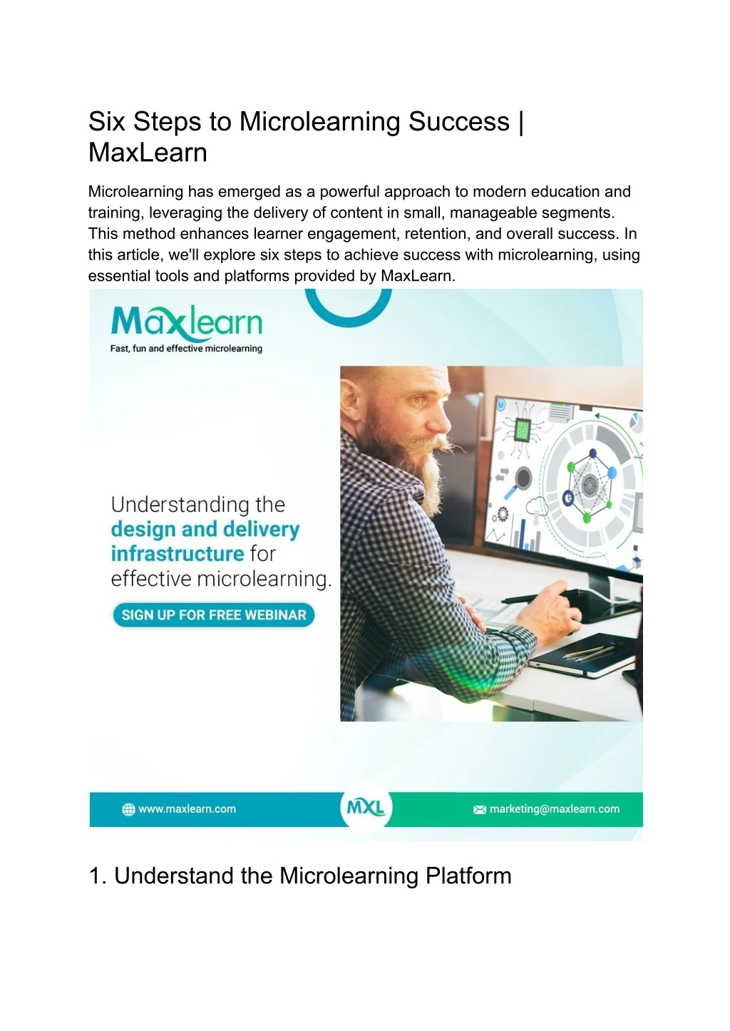 PPT - Six Steps to Microlearning Success | MaxLearn PowerPoint ...