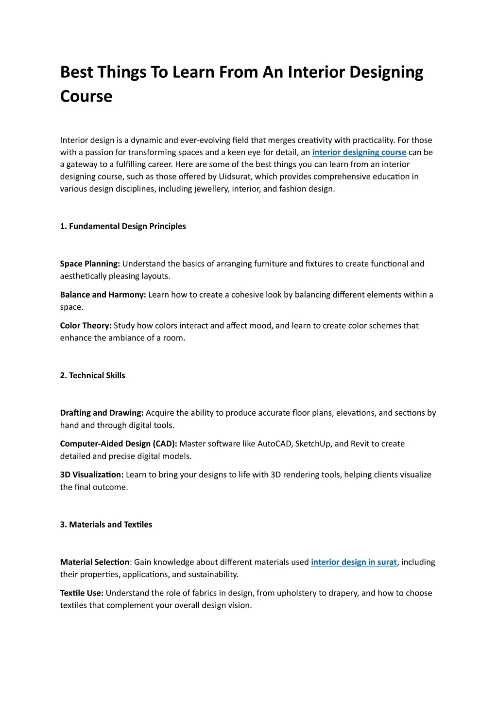 PPT - Best Things To Learn From An Interior Designing Course PowerPoint ...