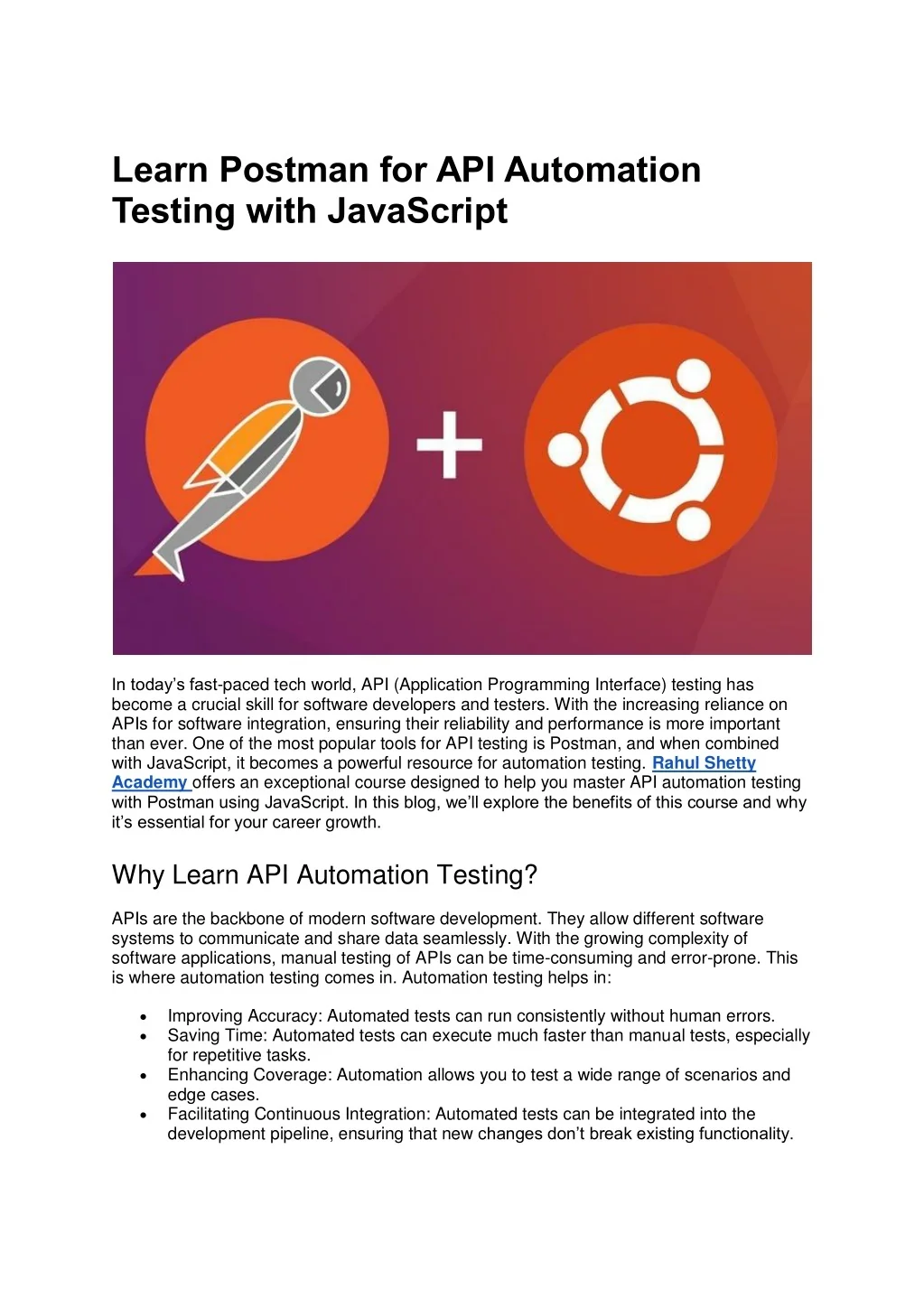 Ppt Learn Postman For Api Automation Testing With Javascript 1406