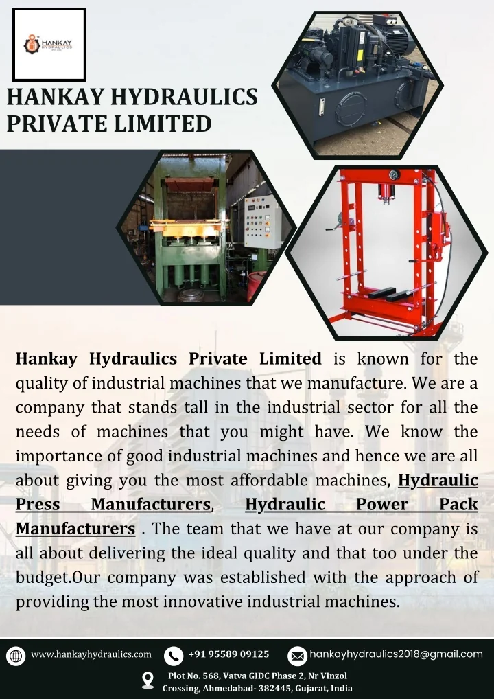 PPT - Hankay Hydraulics Pvt Ltd June PDF (Hydraulic Press, Rubber ...