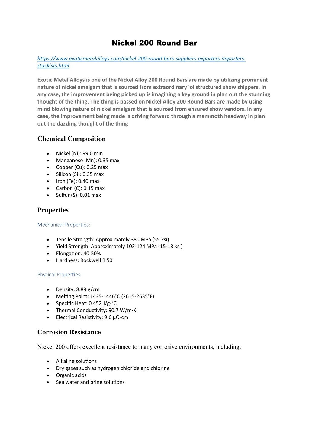 PPT - Nickel 200 Round Bar PowerPoint Presentation, free download - ID ...
