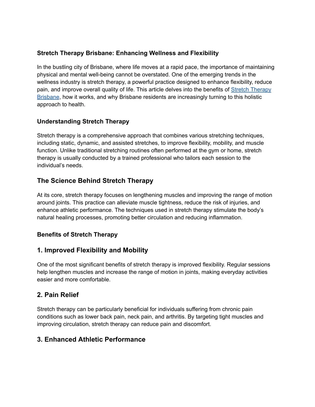 PPT - Stretch Therapy Brisbane PowerPoint Presentation, free download ...
