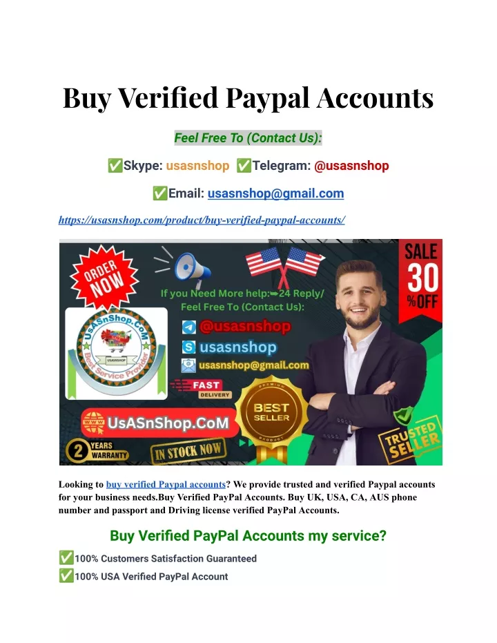 Ppt Buy Verified Paypal Accounts 100 Proven And Real Accounts