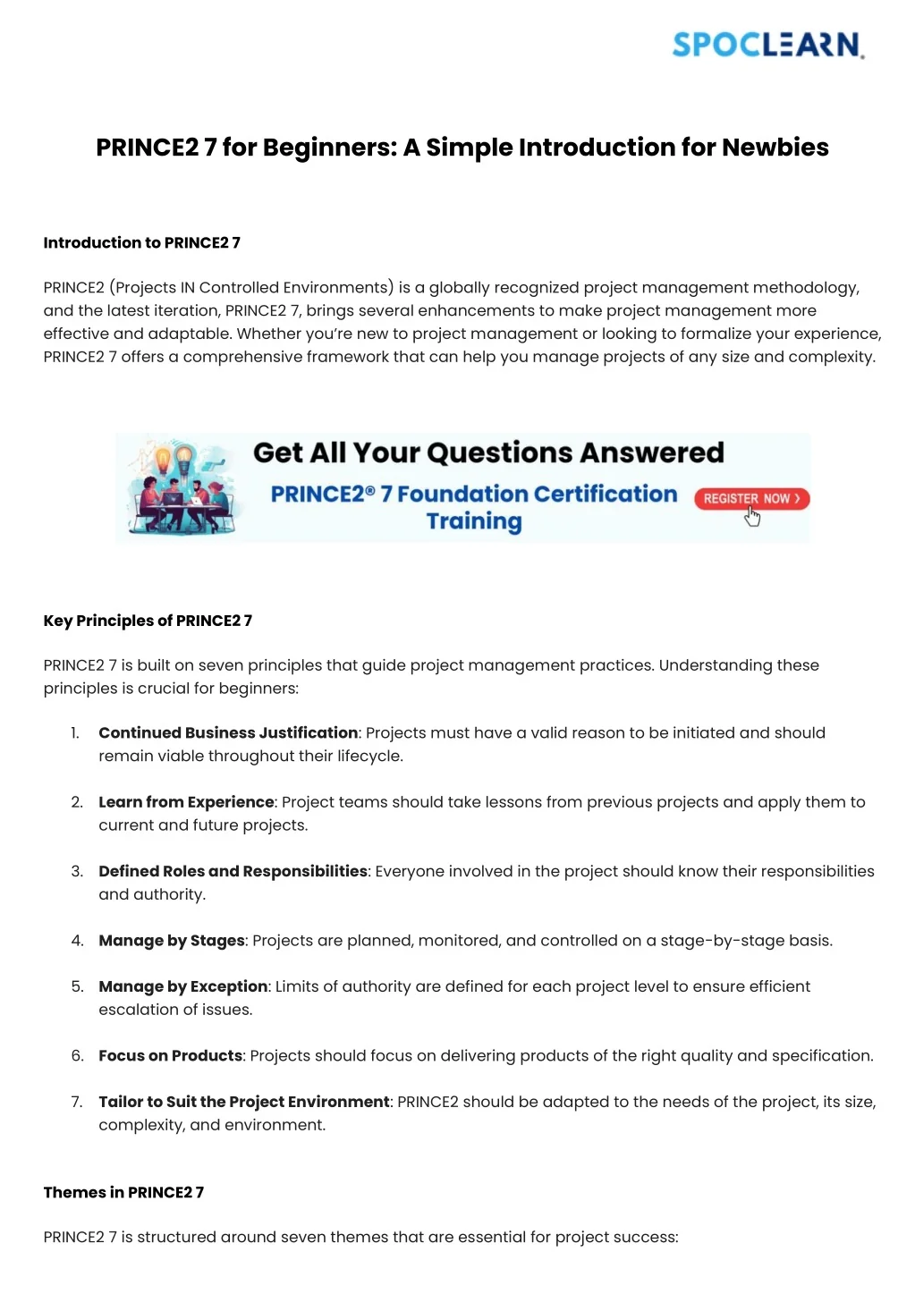 PPT - PRINCE2 7 for Beginners: A Simple Introduction for Newbies ...
