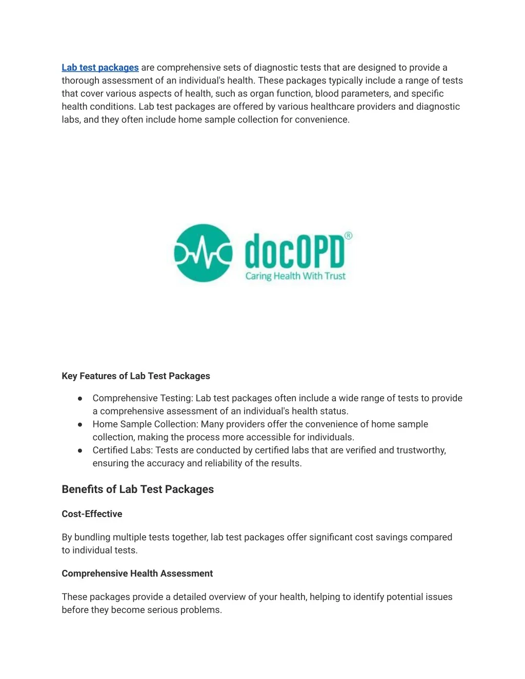 PPT - Lab test packages (1) PowerPoint Presentation, free download - ID ...