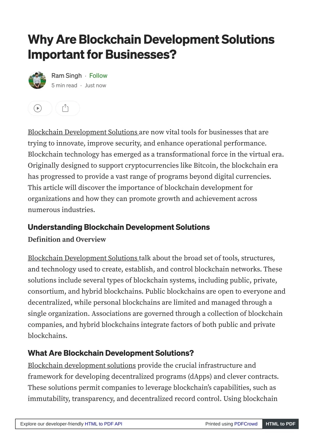 PPT - What is the Significance of Blockchain Development Solutions for Businesses PowerPoint ...