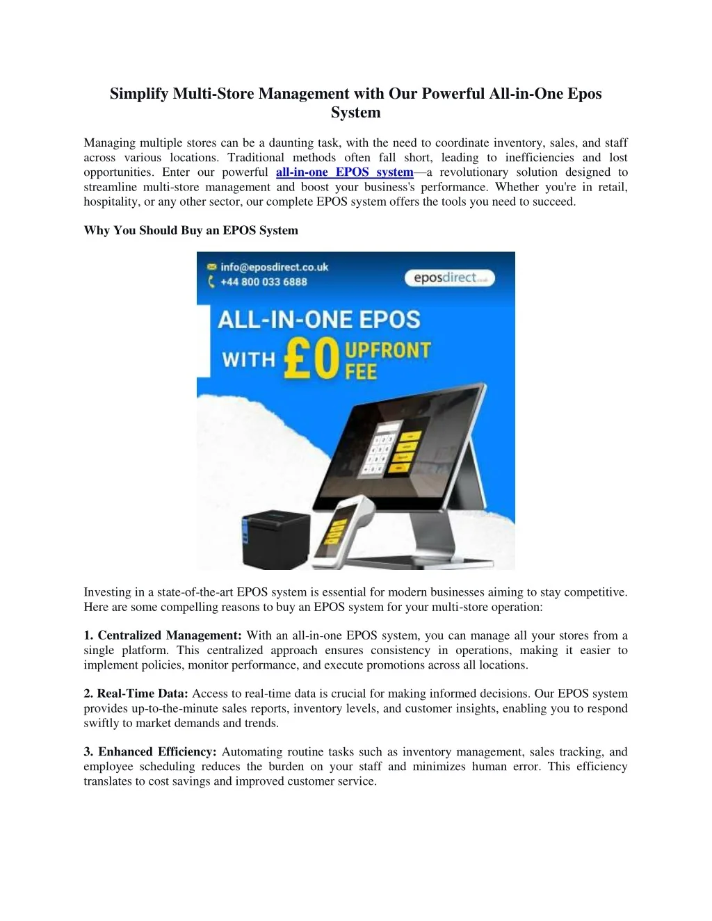 PPT - Simplify Multi-Store Management with Our Powerful All-in-One Epos System PowerPoint ...