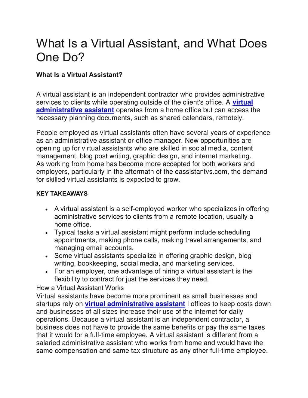PPT - virtual administrative assistant PowerPoint Presentation, free ...