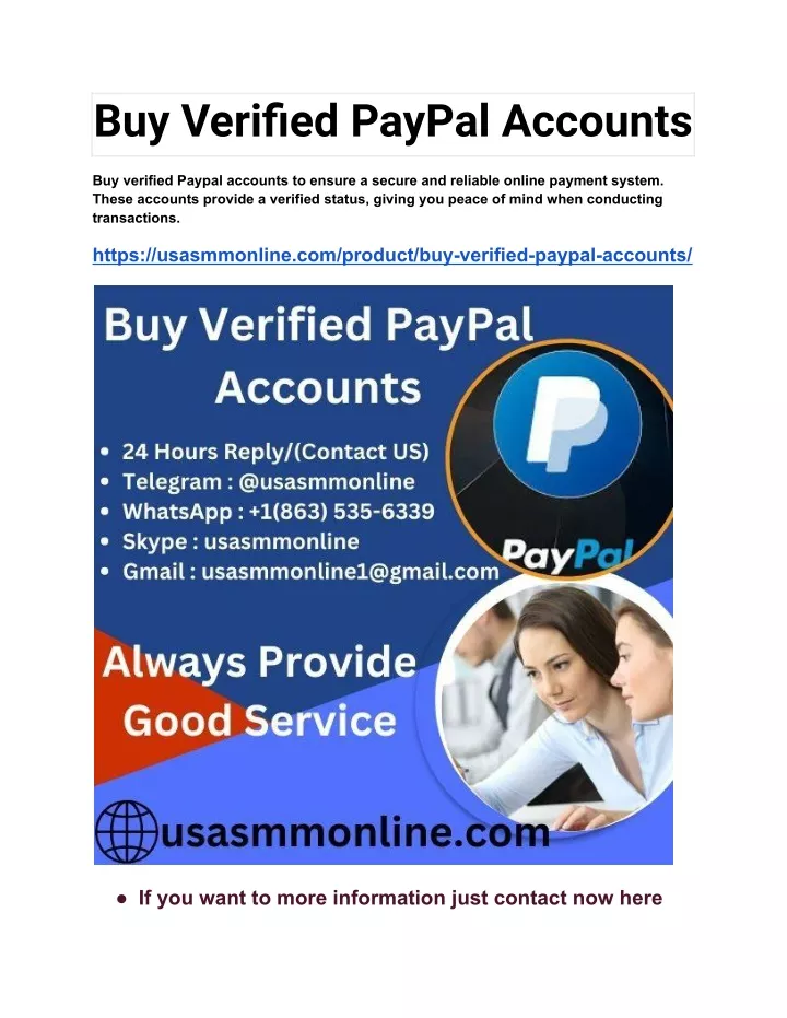 Ppt Buy Verified Paypal Accounts Powerpoint Presentation Free