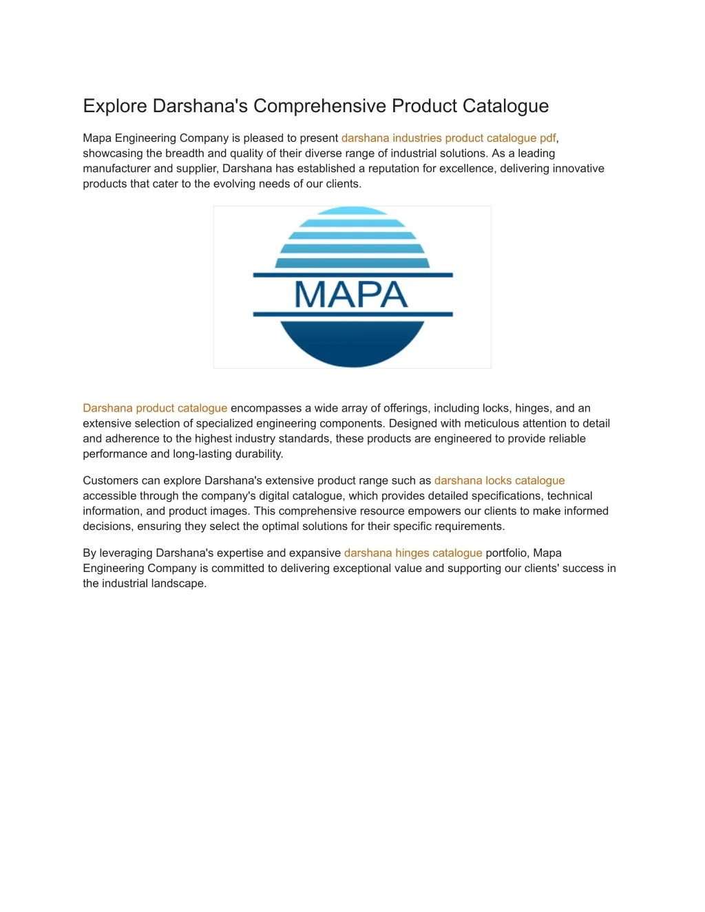 PPT - Explore Darshana's Comprehensive Product Catalogue PowerPoint ...