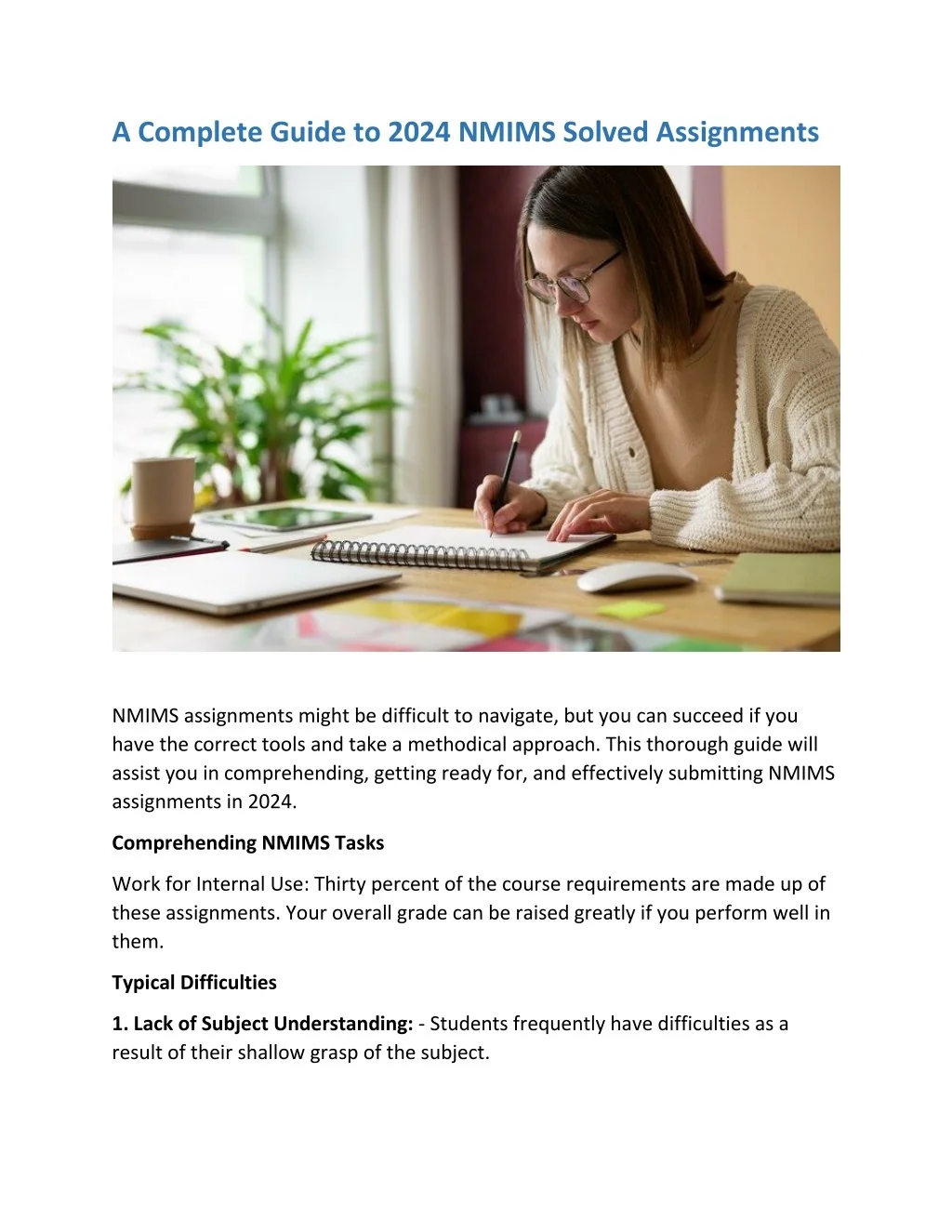 PPT - A Complete Guide to 2024 NMIMS Solved Assignments PowerPoint Presentation - ID:13374492