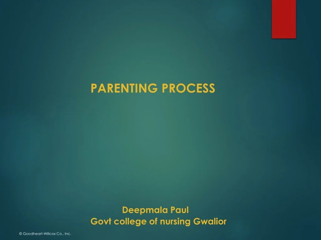 PPT - parenting process PowerPoint Presentation, free download - ID ...