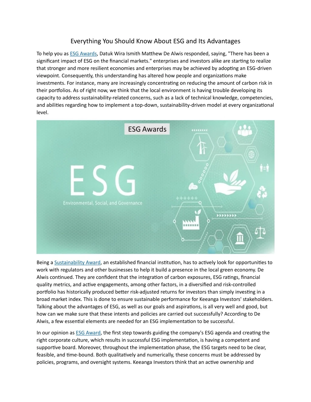 PPT - Everything You Should Know About ESG and Its Advantages 8.7.24 PowerPoint Presentation ...