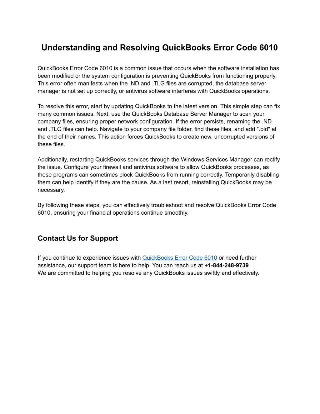 PPT - Understanding QuickBooks Error Code 6010: Causes and Solutions ...