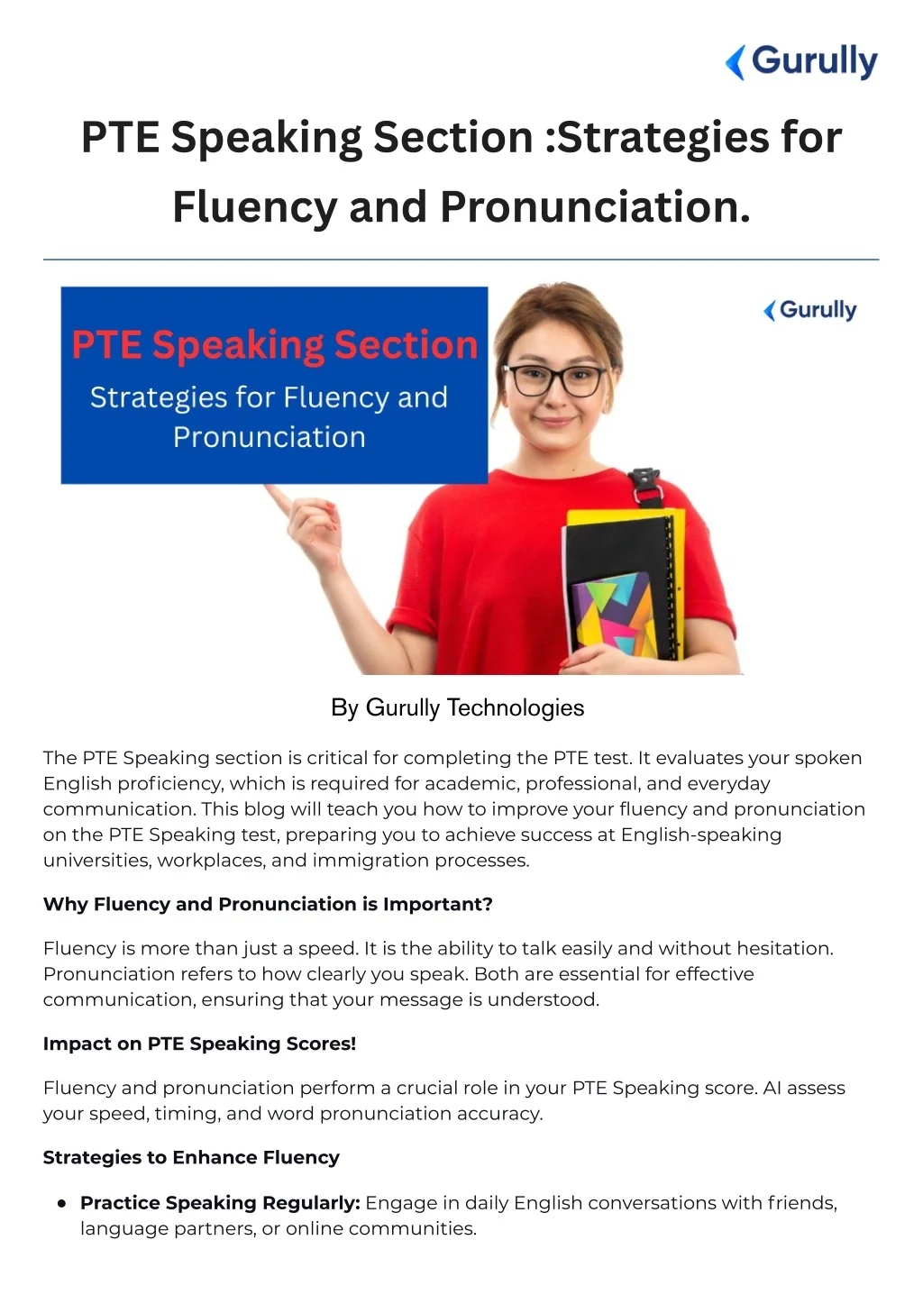 PPT - PTE Speaking Section Strategies for Fluency and Pronunciation ...