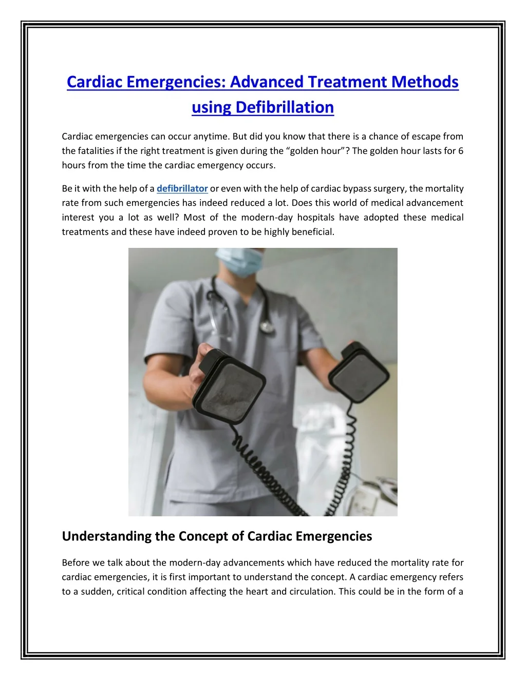 PPT - Cardiac Emergencies - Advanced Treatment Methods PowerPoint Presentation - ID:13379933