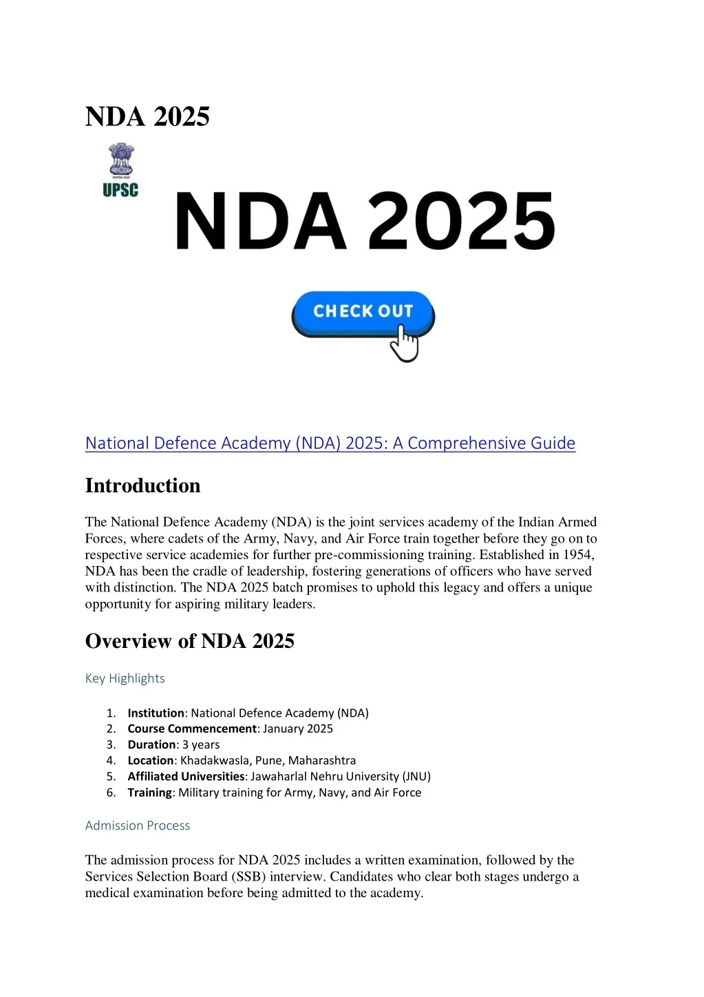 PPT - NDA 2025 PowerPoint Presentation, free download - ID:13383102
