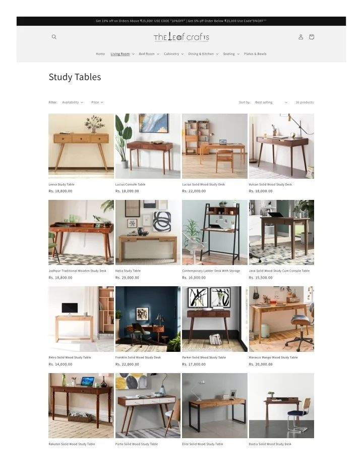 PPT - Elegant Wooden Study Table for the Living Room PowerPoint ...
